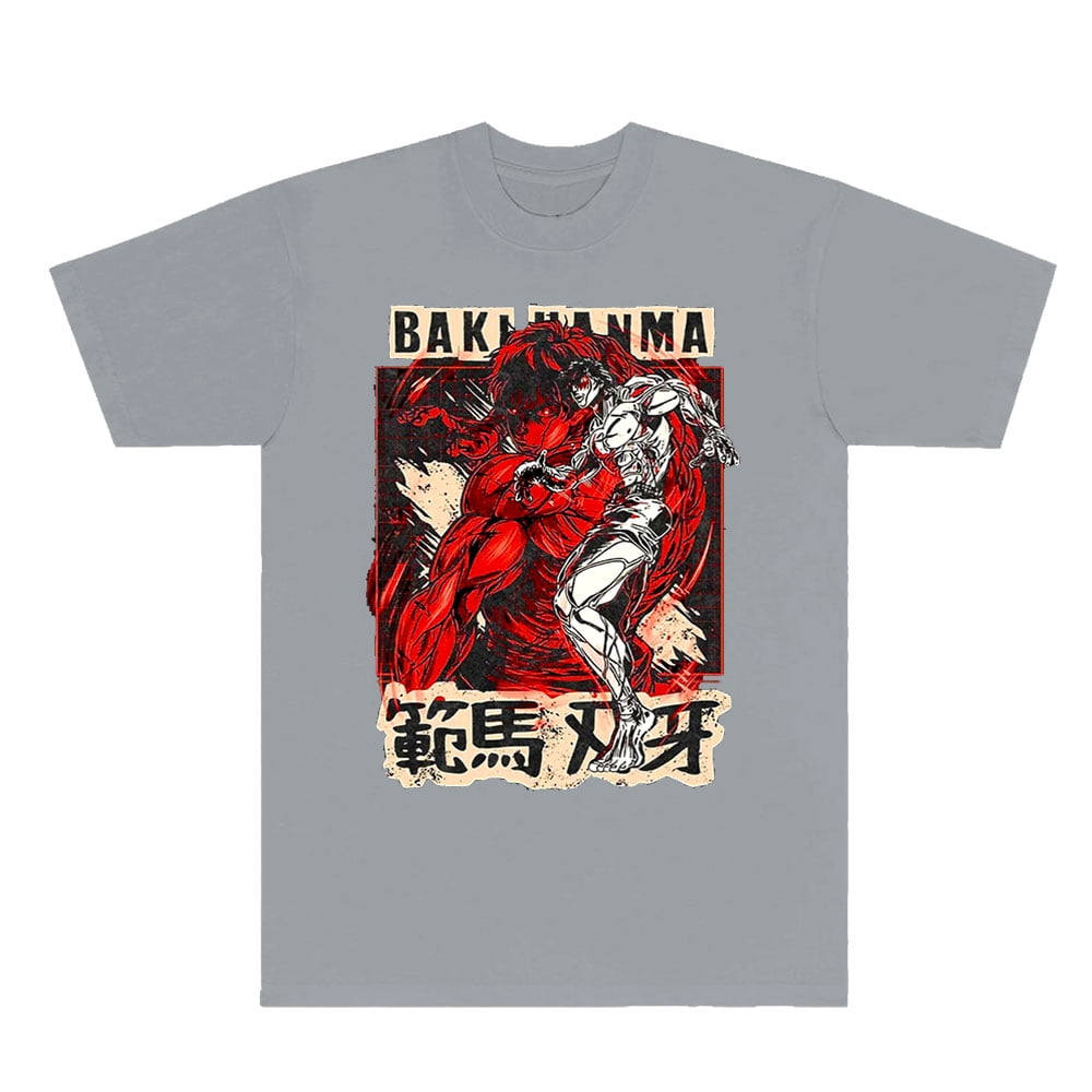 Baki Hanma Anime Merch T-shirts New Logo Tee Summer Women Men Fashion ...