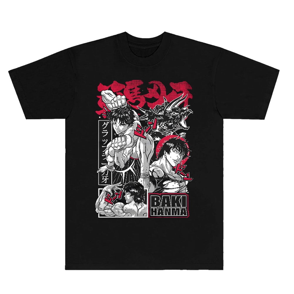 Baki Hanma Boxing T-shirts New Logo Merch Print Crewneck Cosplay Women ...