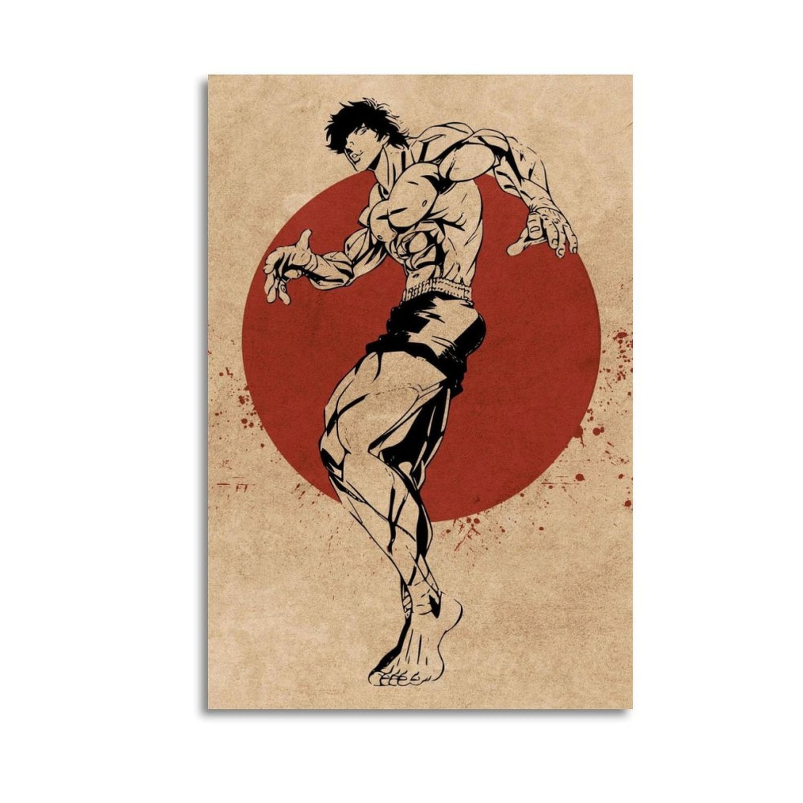 Baki Hanma Canvas Wall Art Posters for Bedroom Living Room Bathroom ...