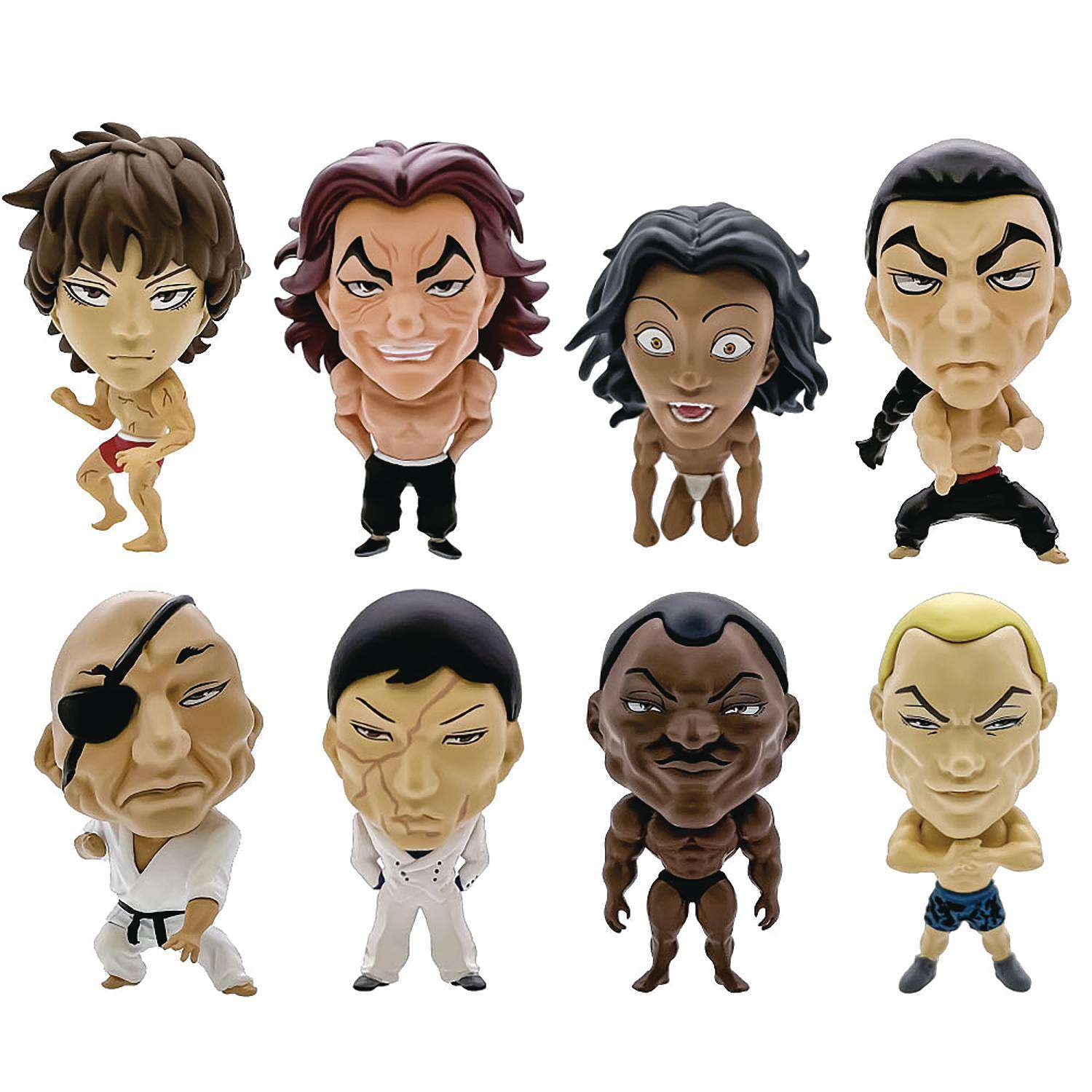 Baki the Grappler Baki, Yujiro, Pickle, Retsu Kaioh, Orochi Doppo ...