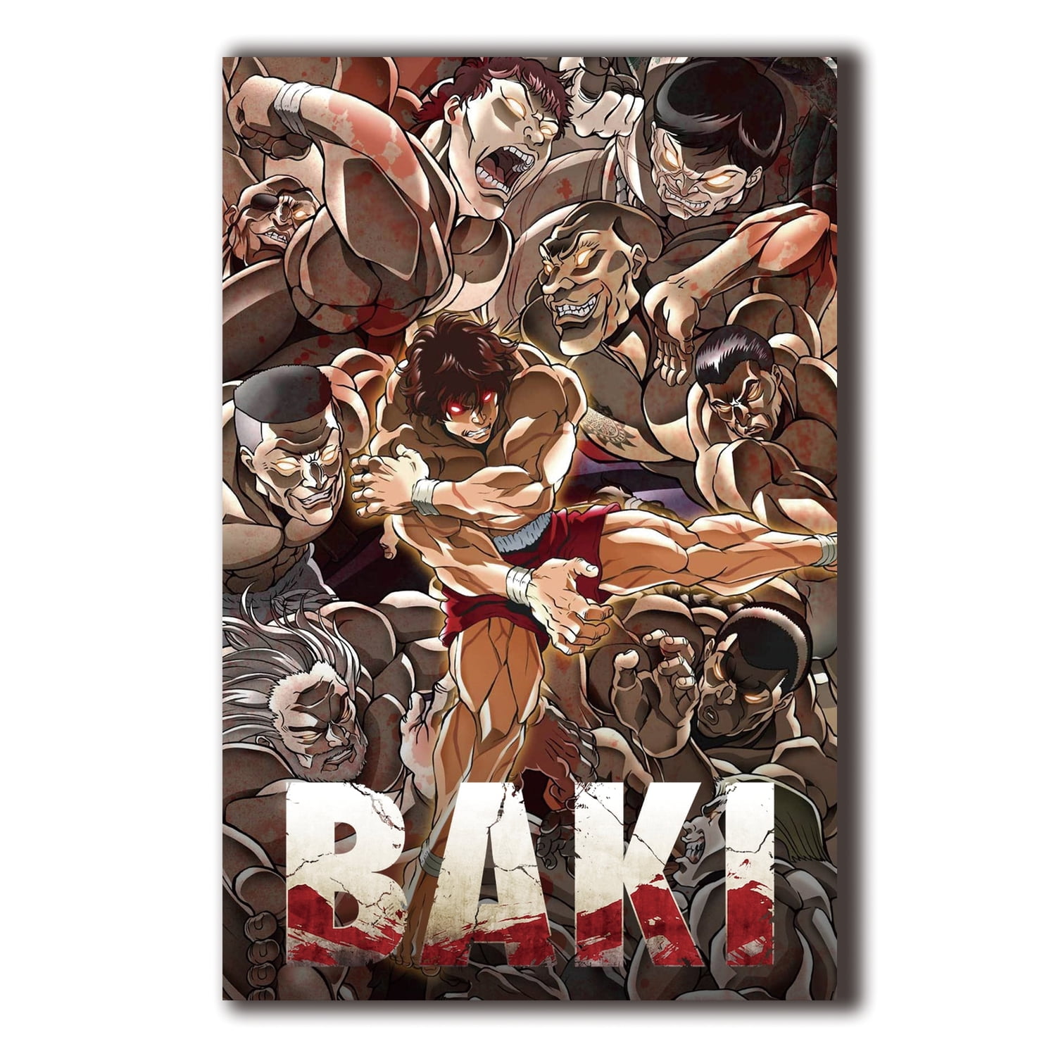 Baki the Grappler Poster for Home Decor Wall Art 12 x 18 inch(30cm x ...