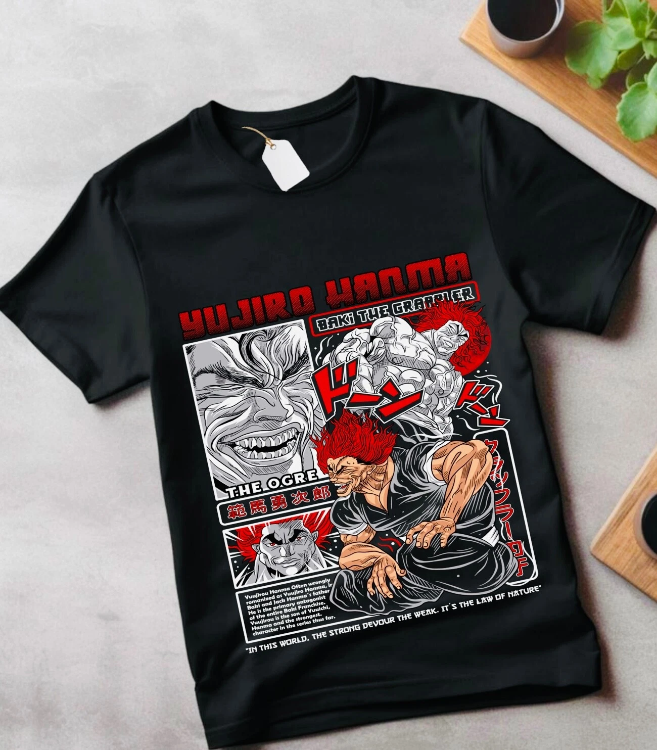 Baki the Grappler T-Shirt Baki Hanma Yujiro Hanma Baki Anime Gift Shirt ...