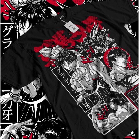 Baki the Grappler T-Shirt Baki Hanma Yujiro Hanma Baki Anime Gift Shirt ...