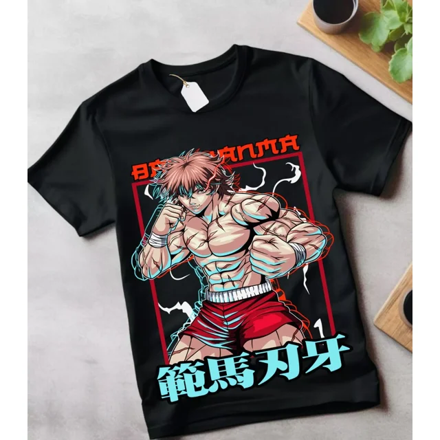 Baki the Grappler T-Shirt Baki Hanma Yujiro Hanma Baki Boxing Shirt All ...