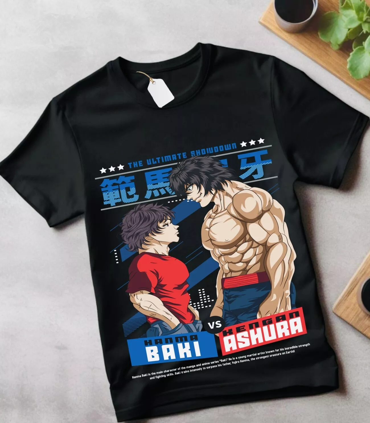 Baki the Grappler T-Shirt Baki Hanma Yujiro Hanma Baki Boxing Shirt ...