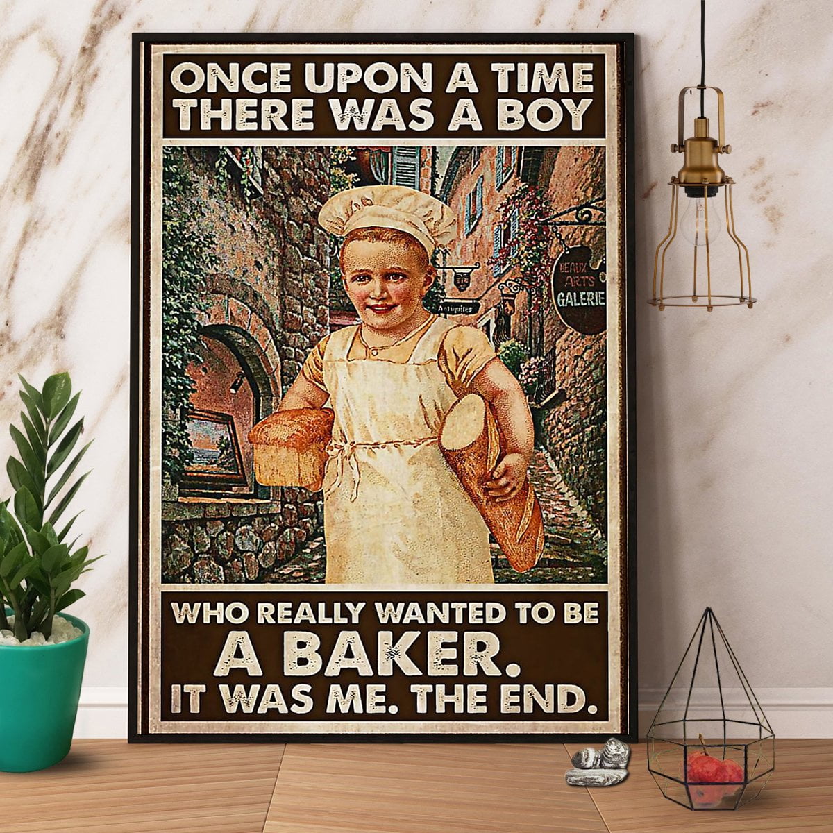 Baking A Boy Who Really Wanted To Be A Baker Paper Poster No Frame ...