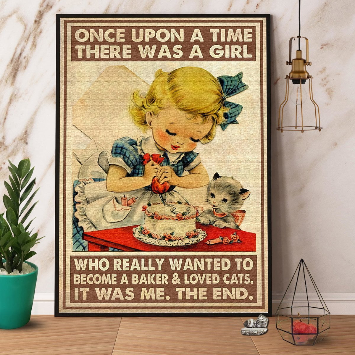 Baking A Girl Who Really Wanted To Become A Baker & Loved Cats Satin ...