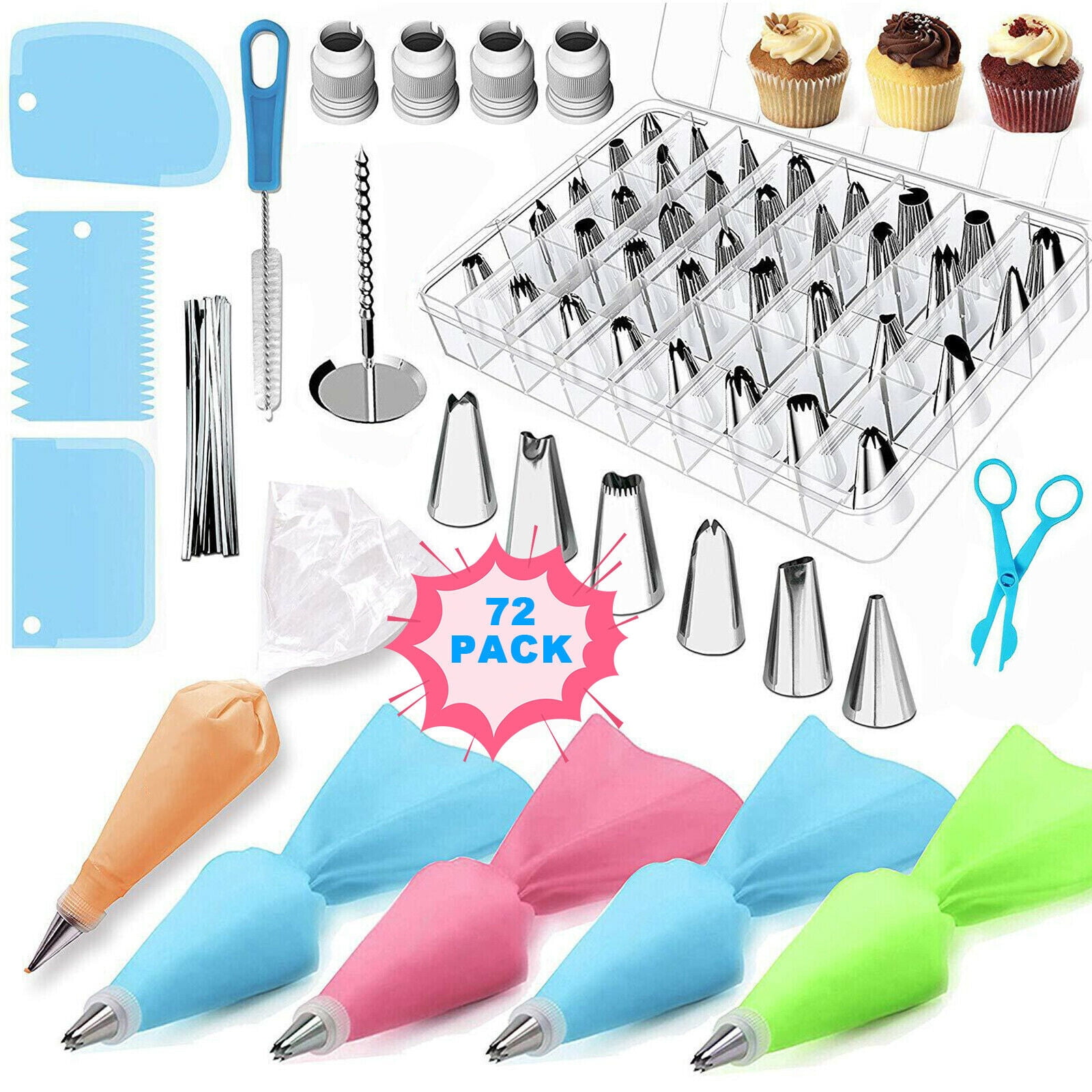 Baking And Pastry Tool Kit 72 Pcs Cake Decorating Tools, Cake Baking ...