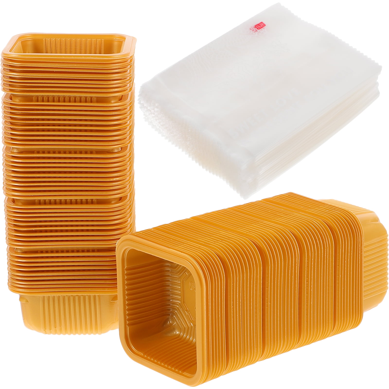 Baking Bags Baked Food Packaging Single Moon Cake Container Mini ...