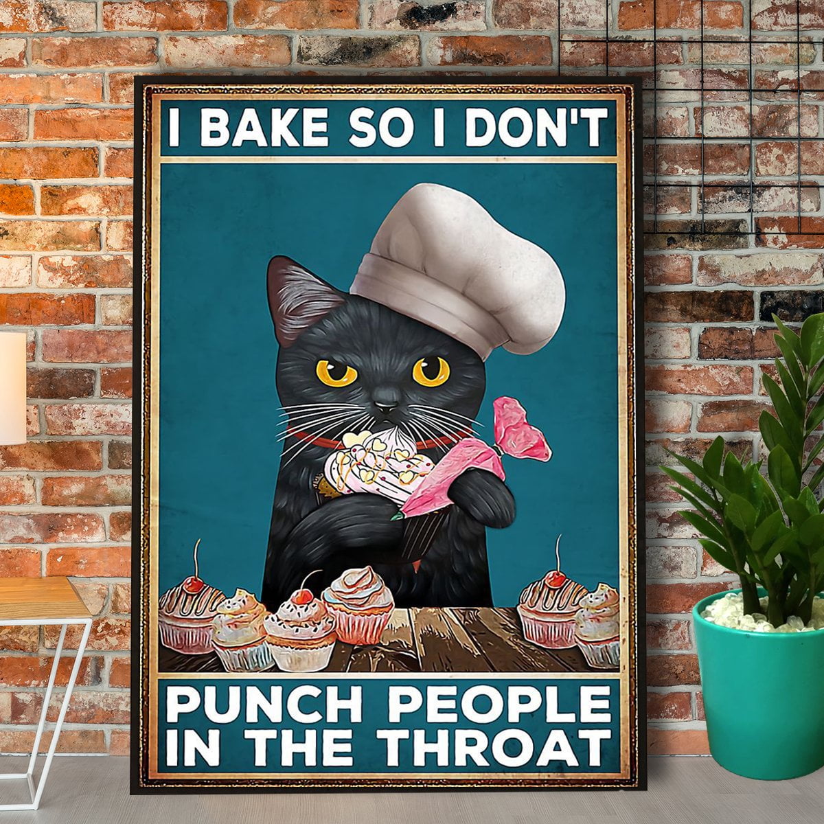 Baking Black Cat Baker I Bake So I Don'T Punch People In The Throat ...