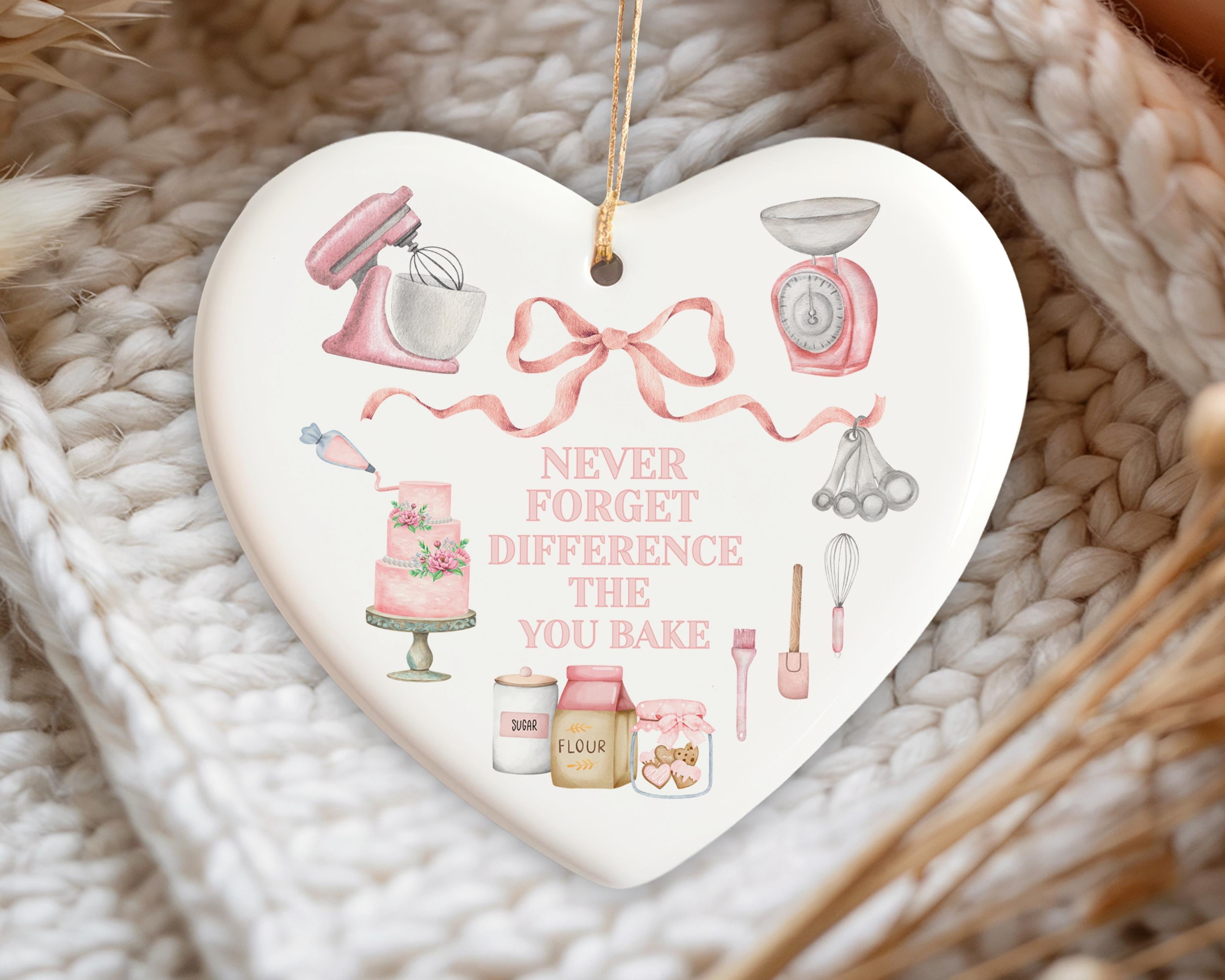 Baking Ceramic Christmas Ornament, Appreciation Gift for Bakers or ...