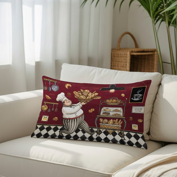 Baking Chef Kitchen Art Throw Pillow Covers, Decorative Pillow Covers ...