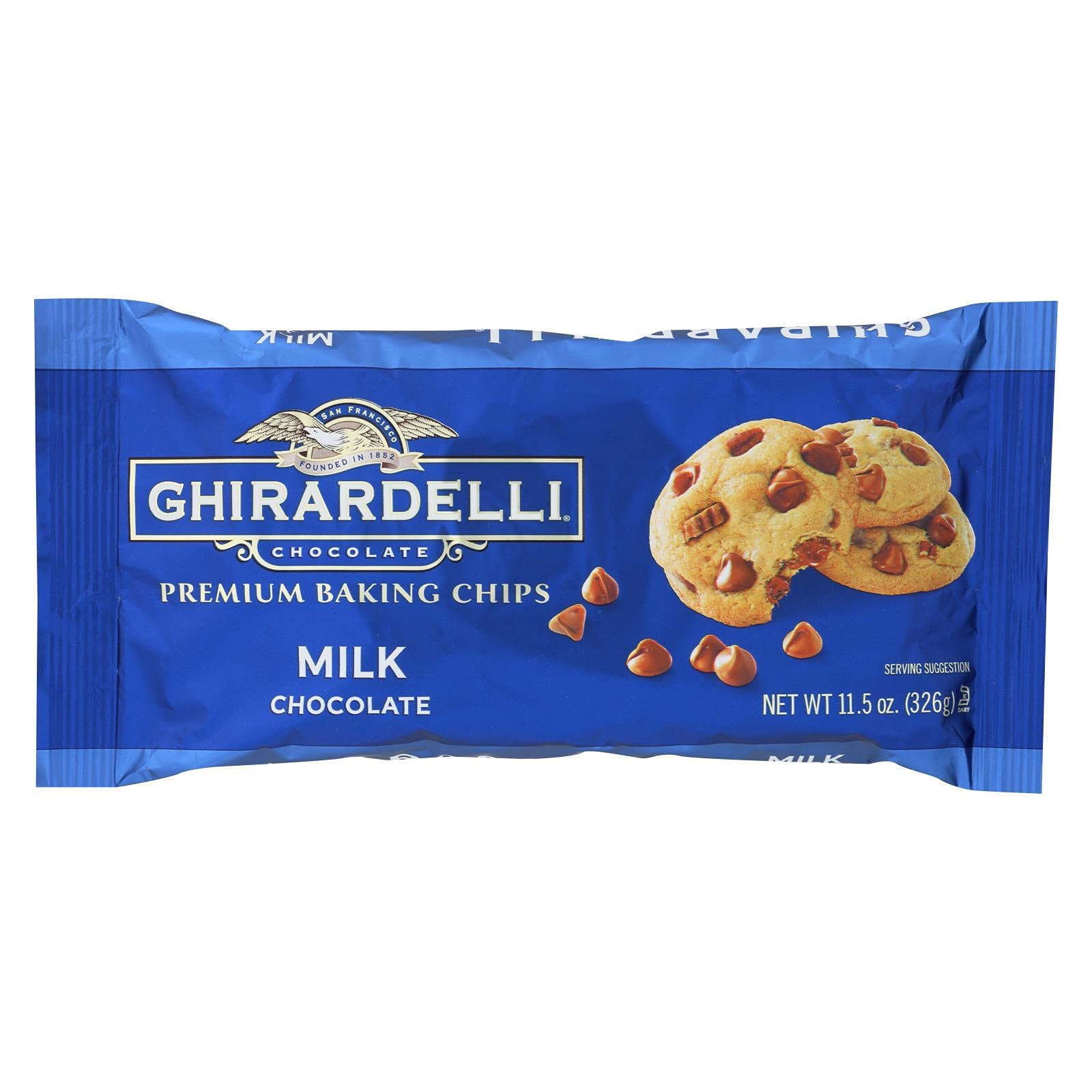 Ghirardelli Chocolate Baking Chips, Milk Chocolate, 11 Ounce (Pack of ...