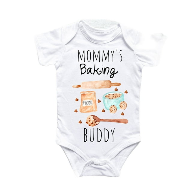Baking Cookie Mommy - Baby Boy Girl Clothes Infant Bodysuit Funny Cute Newborn - Walmart.com