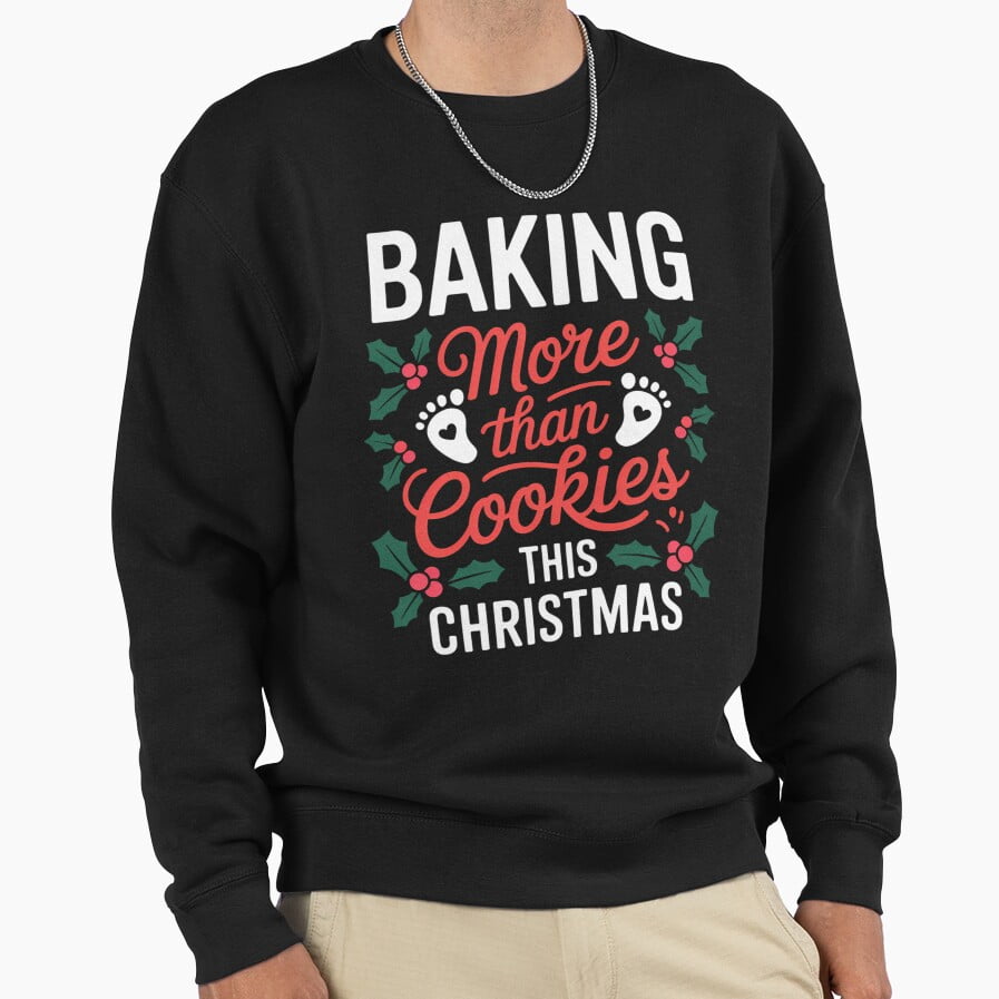 Baking Cookies Christmas Baby Retro Vintage Funny Graphic Aesthetic ...