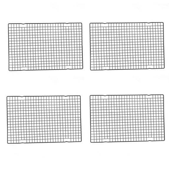 Baking Cooling Rack, 4pcs 10” x 16” Non-Stick Heavy Duty Wire Oven Safe ...