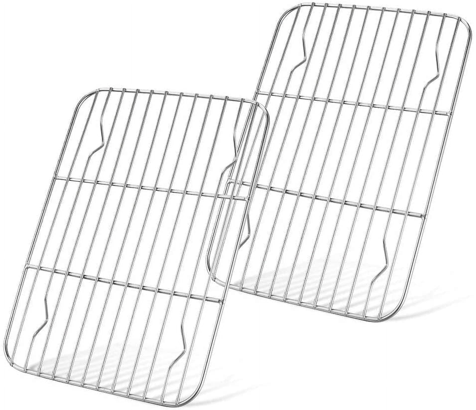 Baking Cooling Racks Set of 2, Stainless Steel Cooling Rack, Small Cookie Racks, Cooking Racks ...