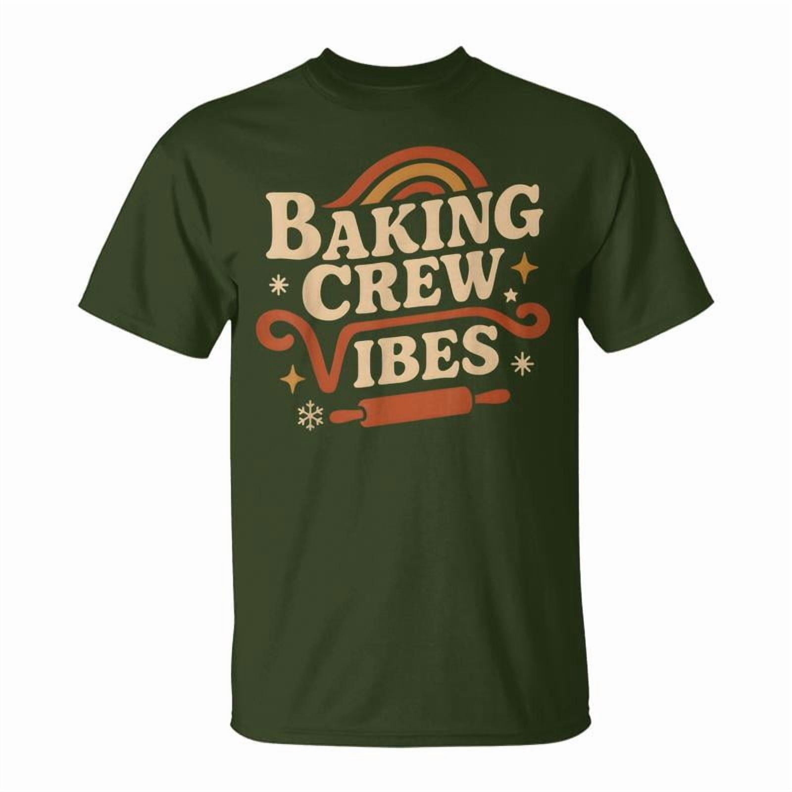 Baking Crew Vibes Retro Christmas Bake Team Cookie TShirt - Walmart.com