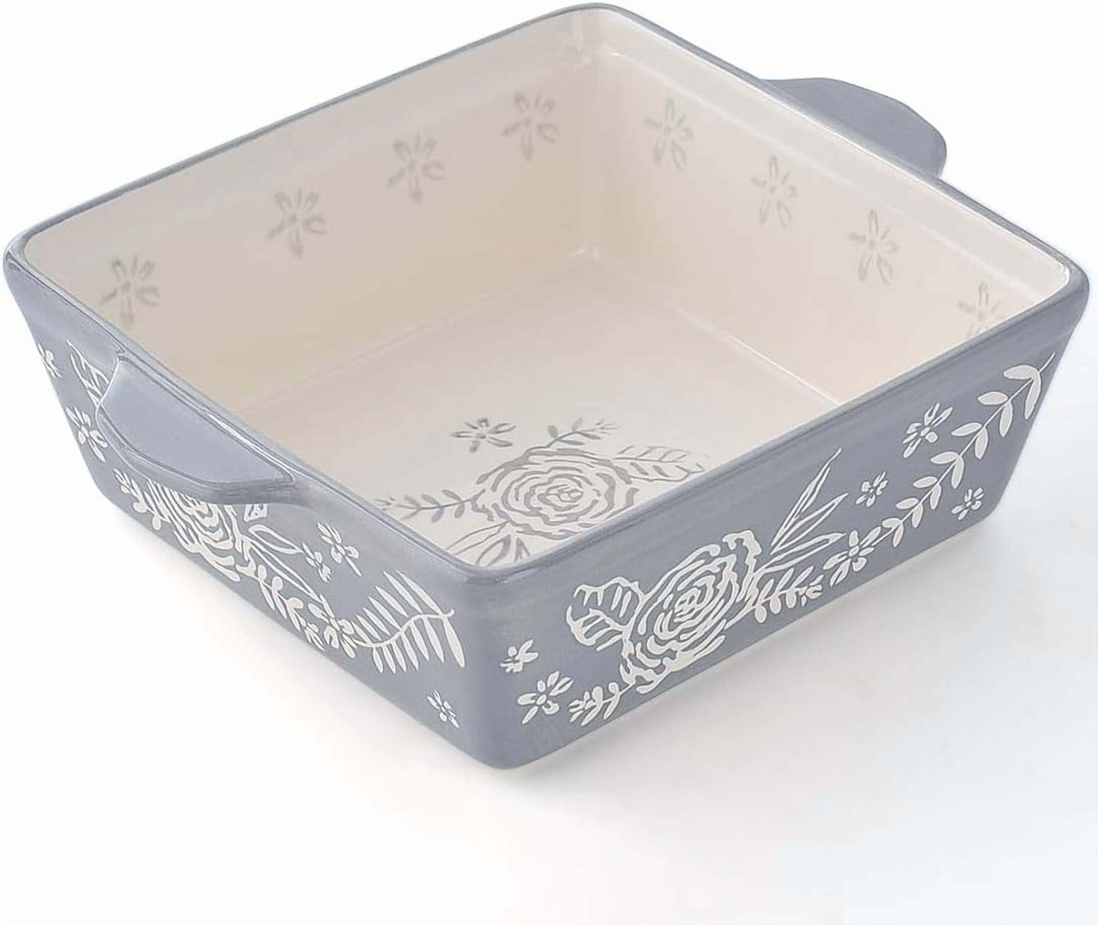 Baking Dish 8x8 Baking Pan Brownie Pan Casserole Dish Hand-Painted ...