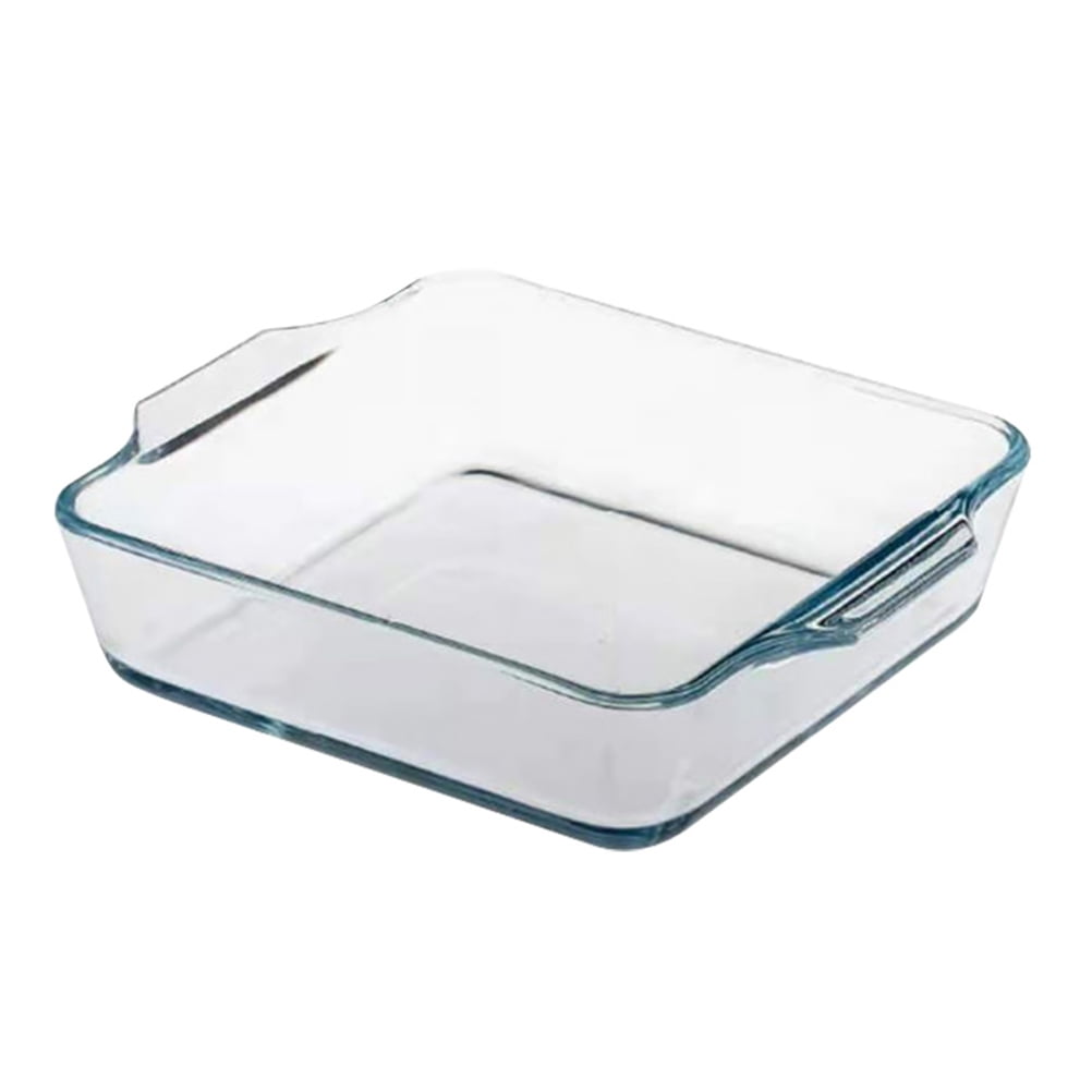 Baking Dish Roasting Pan Clear Baking Dish Glass Bakeware Double Handle ...