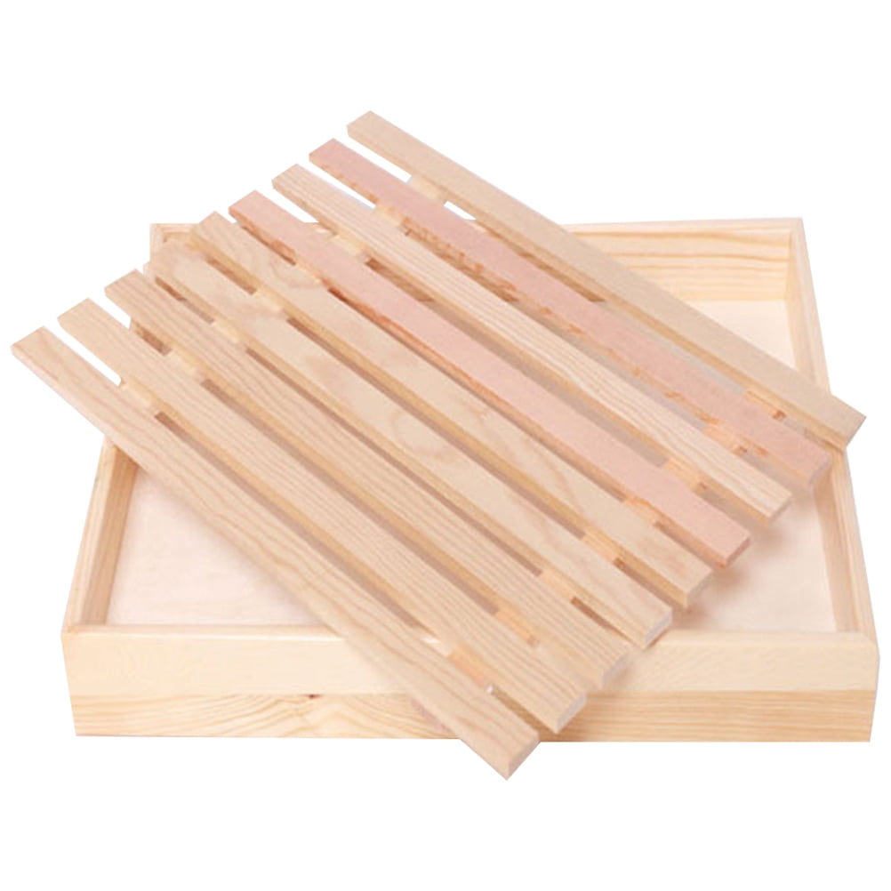 Baking Display Plate Ktchen Kitchen Pantry Storage Wood Tray Utensil ...