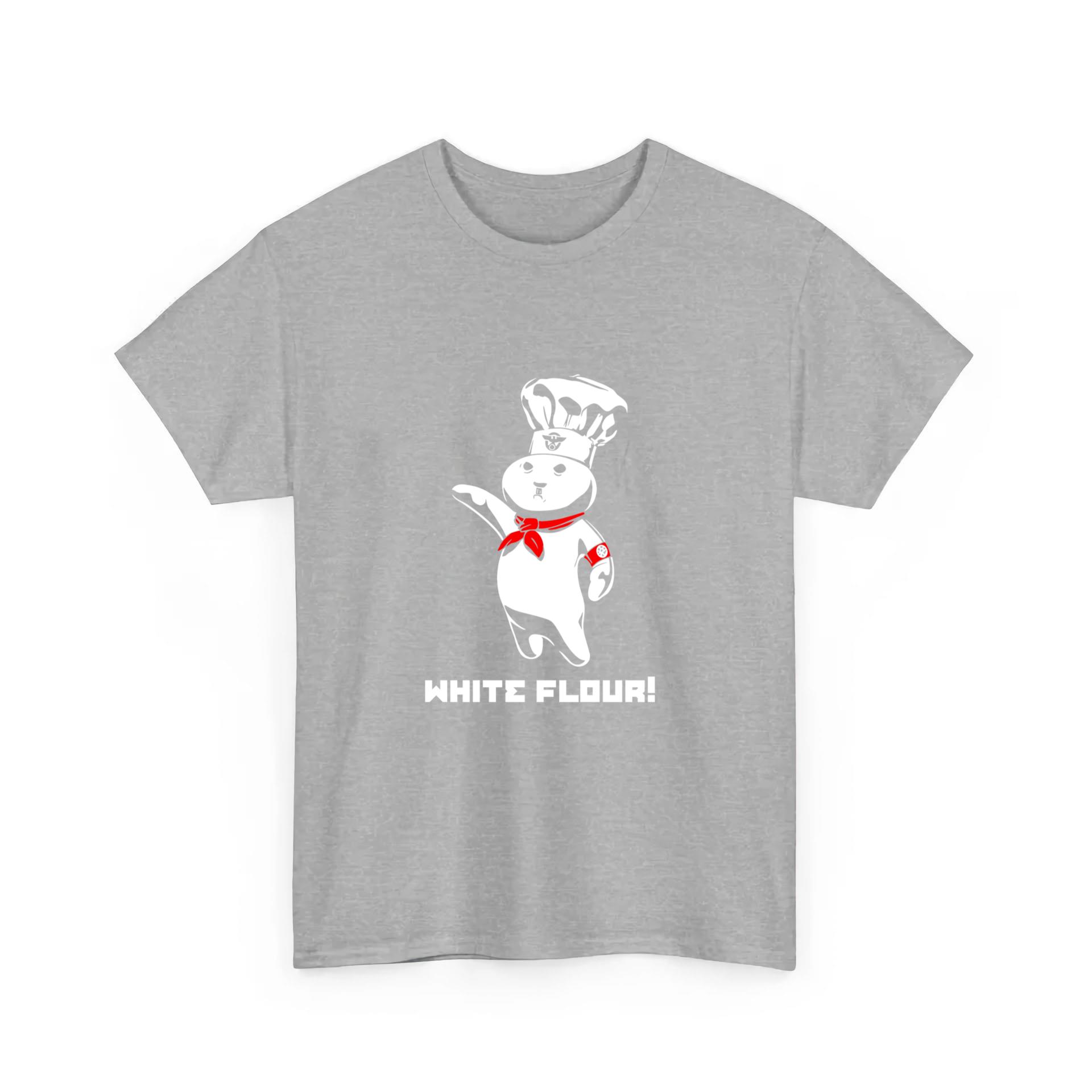 Baking Doughboy White Flour Logo Men's Black shirt - Walmart.com