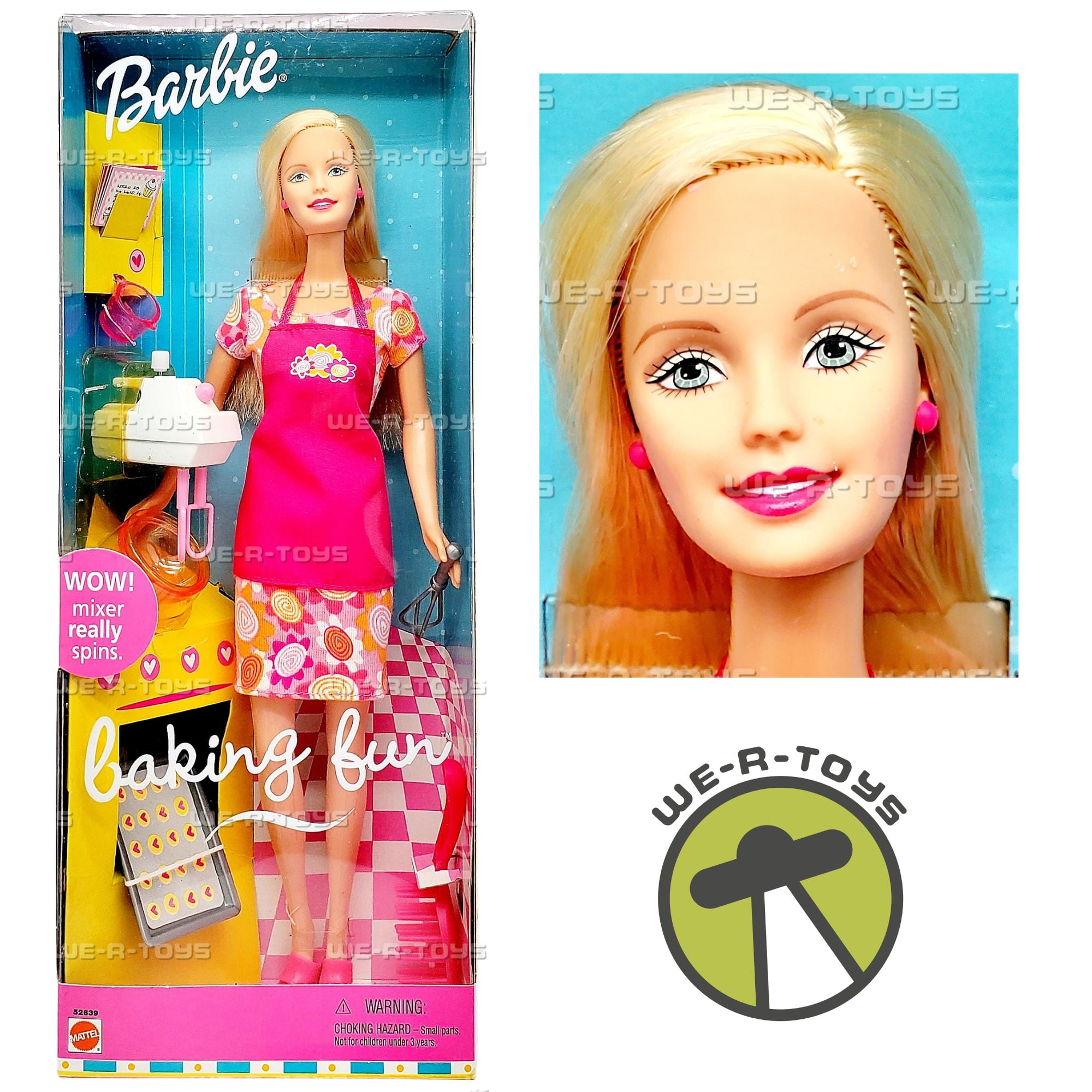 Baking Fun Barbie Doll 2001 Mattel 52639 - Walmart.com