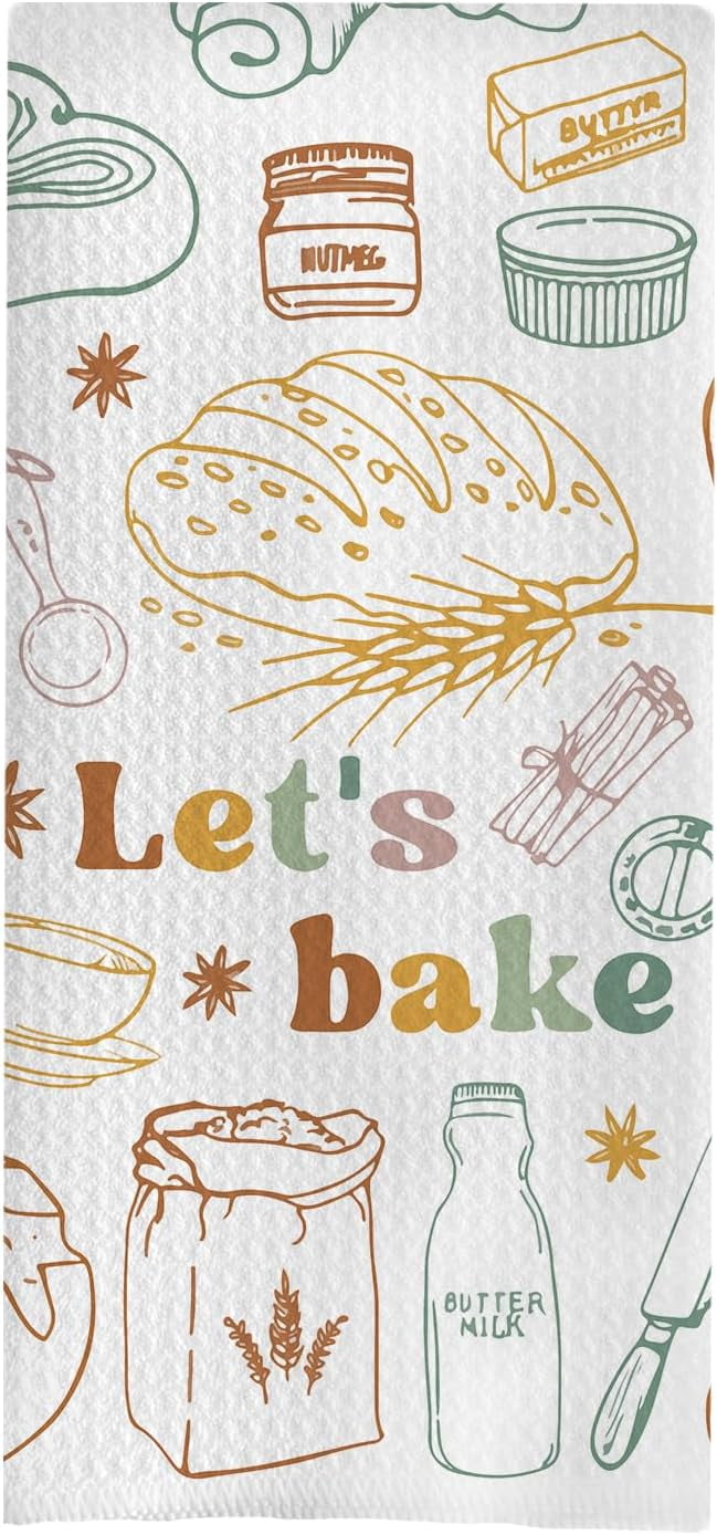 Baking Gifts Kitchen Towels, Gifts for Bakers Cookie Lovers Cooks Dish ...
