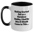 Baking Gifts for Men Funny Two Tone Coffee Mug, Graduation Unique Gifts ...