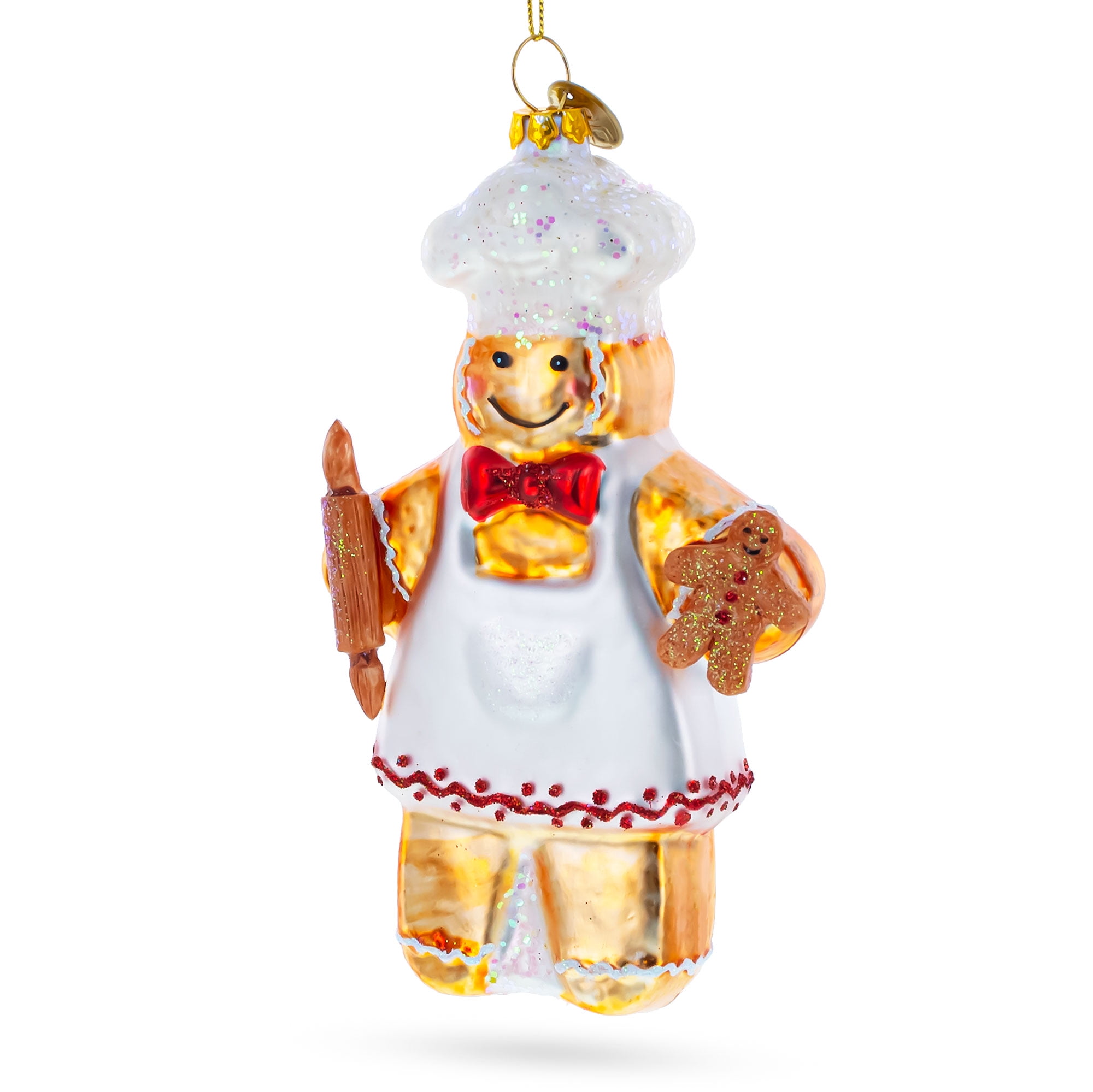 Baking Gingerbread Man Glass Christmas Ornament - Walmart.com