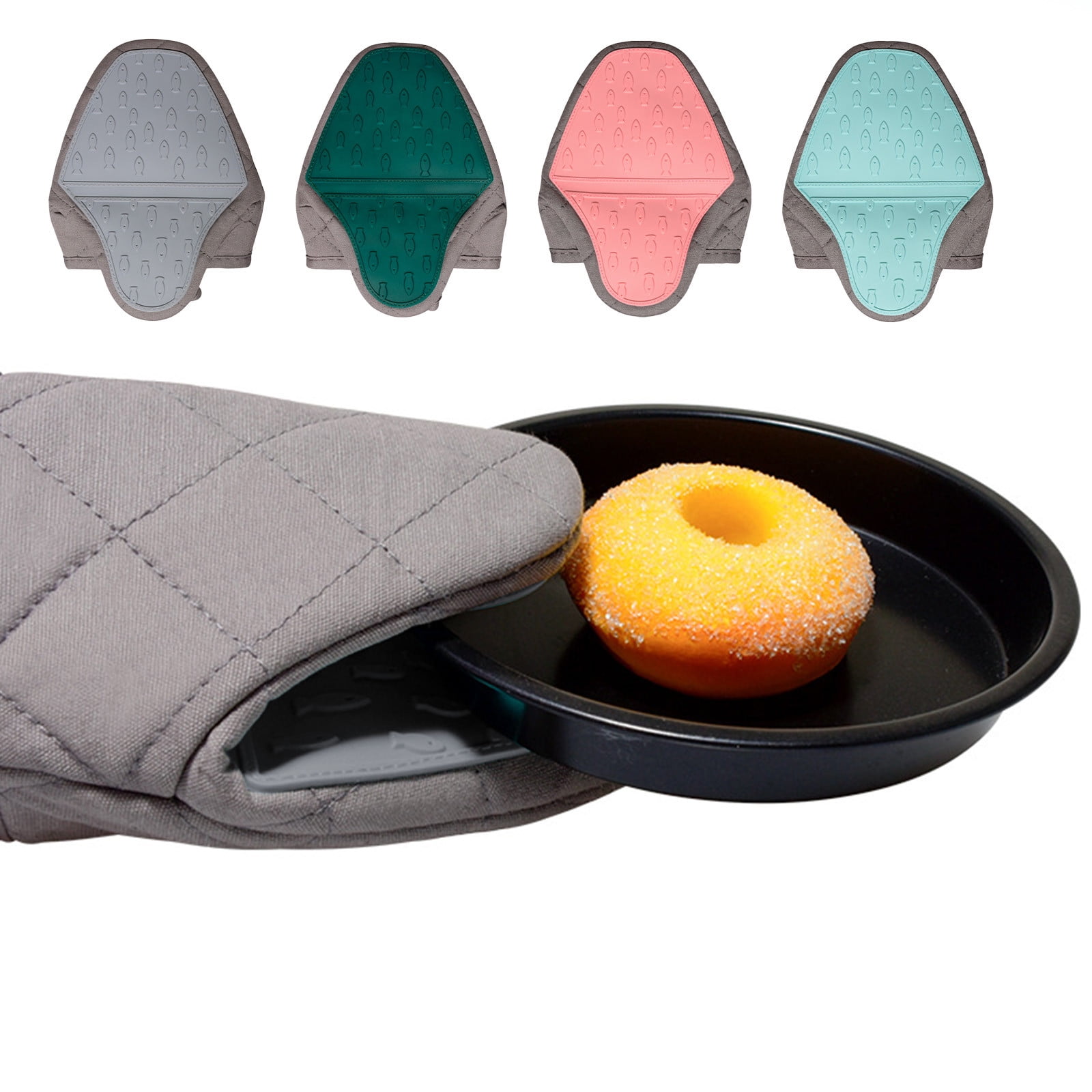 Baking Gloves, Kitchen Insulation Gloves, Silicone, Withstand High Heat ...