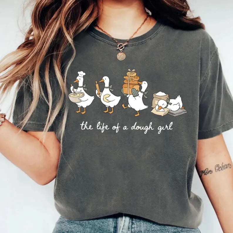 Baking Goose Life Animal Pastry Chef Bird T-shirt - Walmart.com