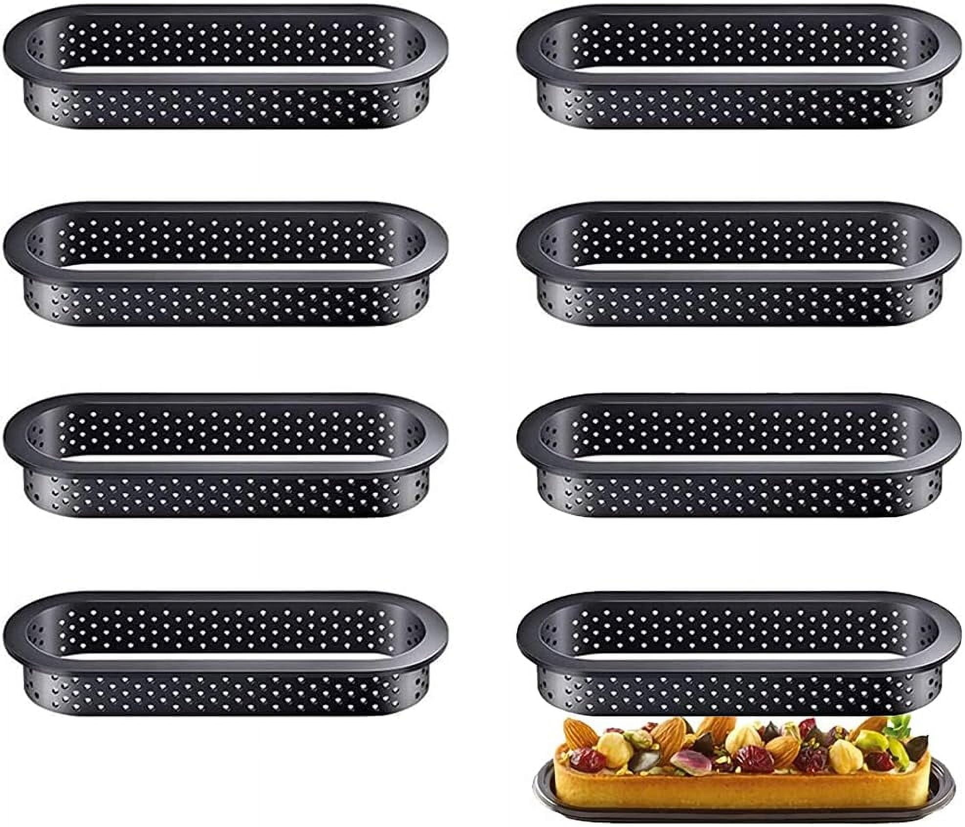 Baking Innovation, Non-Stick Perforated Tart Rings Multipurpose Cake ...