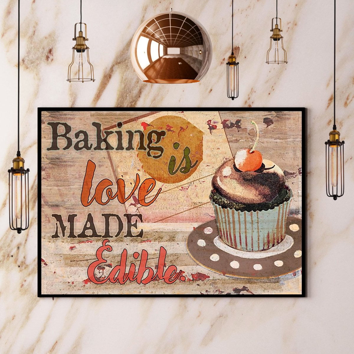 Baking Is Love Made Edible Paper Poster No Frame Matte Wall Art Decor ...