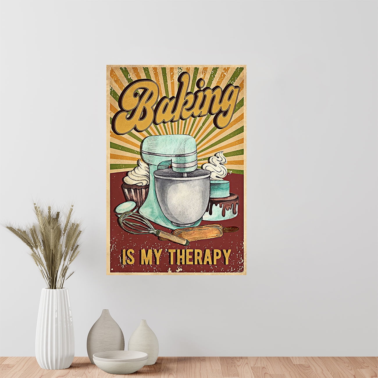 Baking Is My Therapy Verttical Poster 16 x 24 Inch Poster - Walmart.com