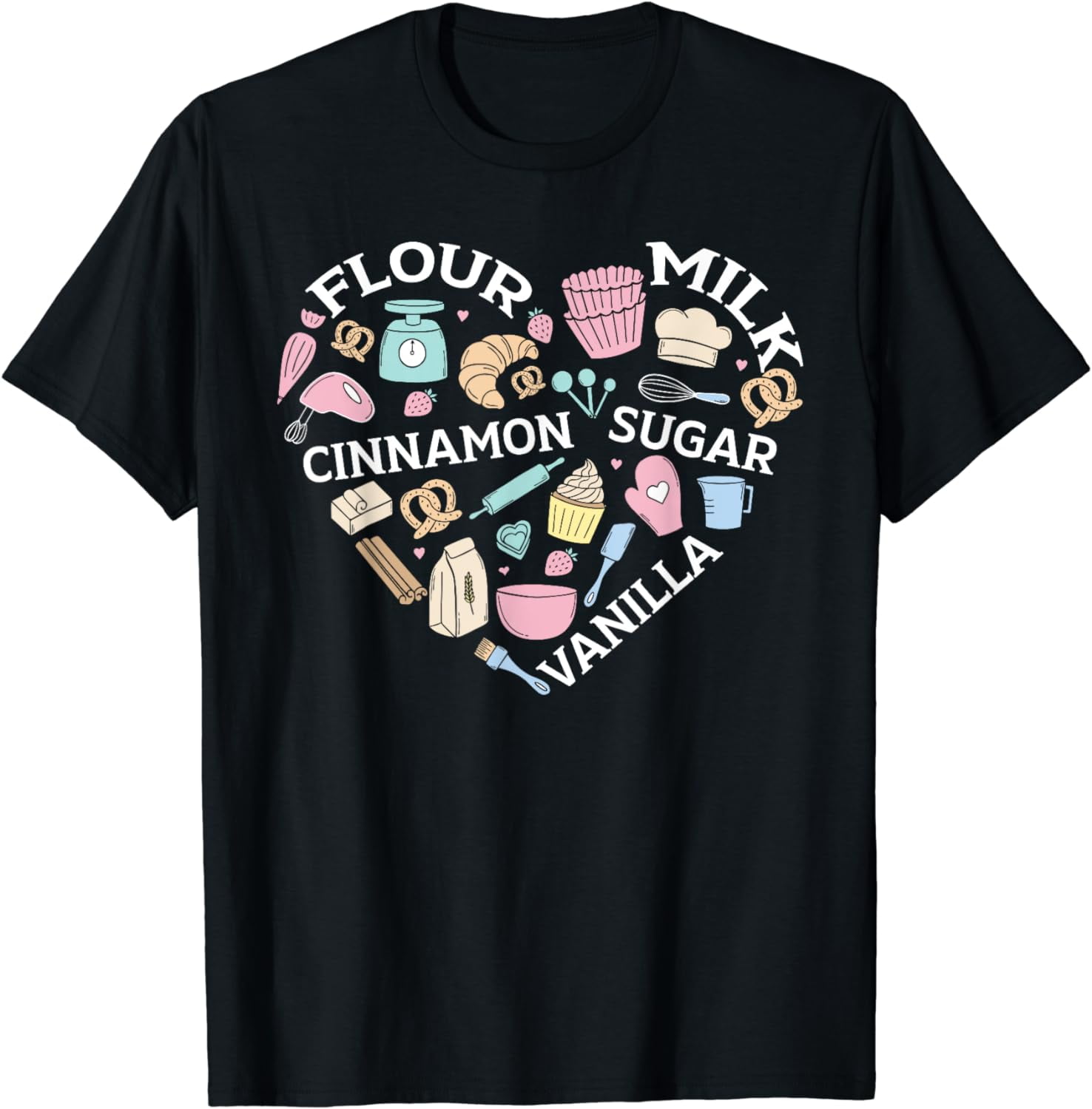 Baking Lover Pastries Confectionery Baker Bake T-Shirt - Walmart.com