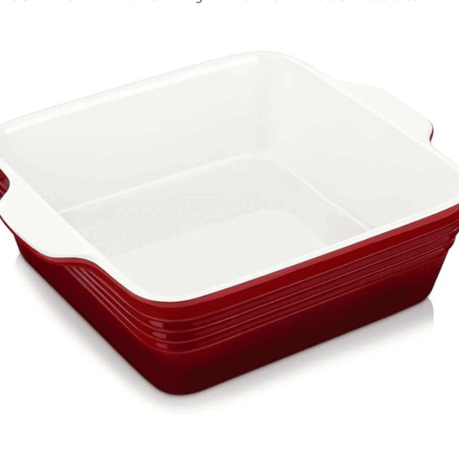 Baking Pan, 2 Quart Square Cake Pan Baking Dish for Oven, Stoneware ...
