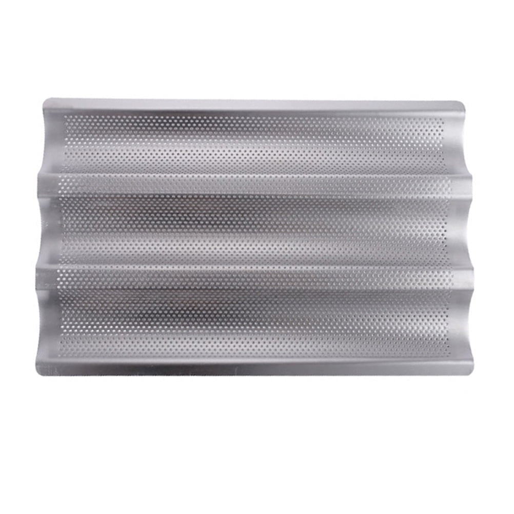 Baking Pan Bread Tray French Loaf Slot Three Bakery Supply Italian Wave ...