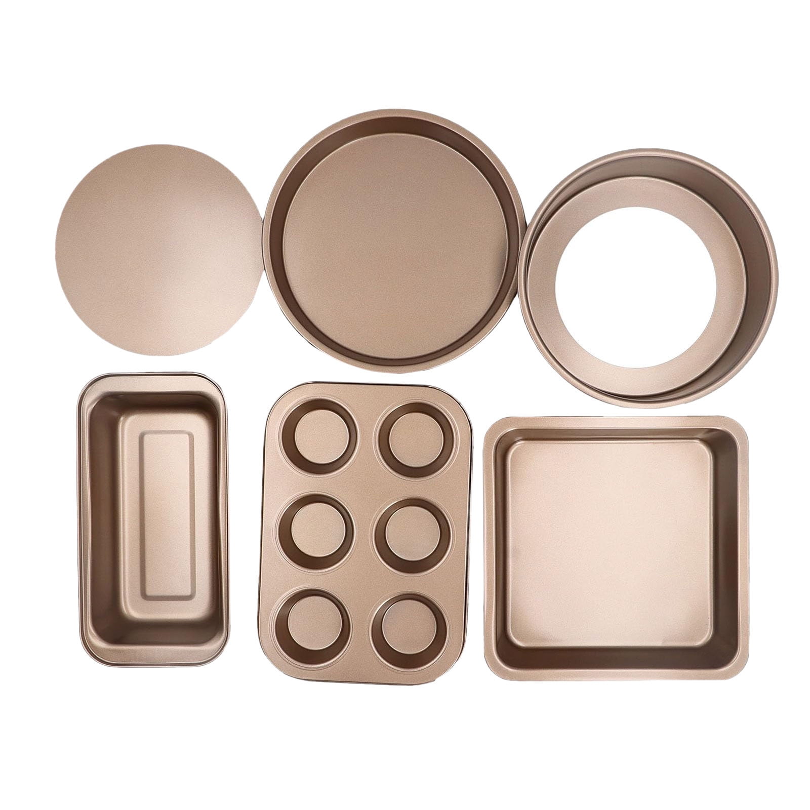 Baking Pan Set Nonstick Steel Bakeware Tools Loose Bottom Cake Pizza ...
