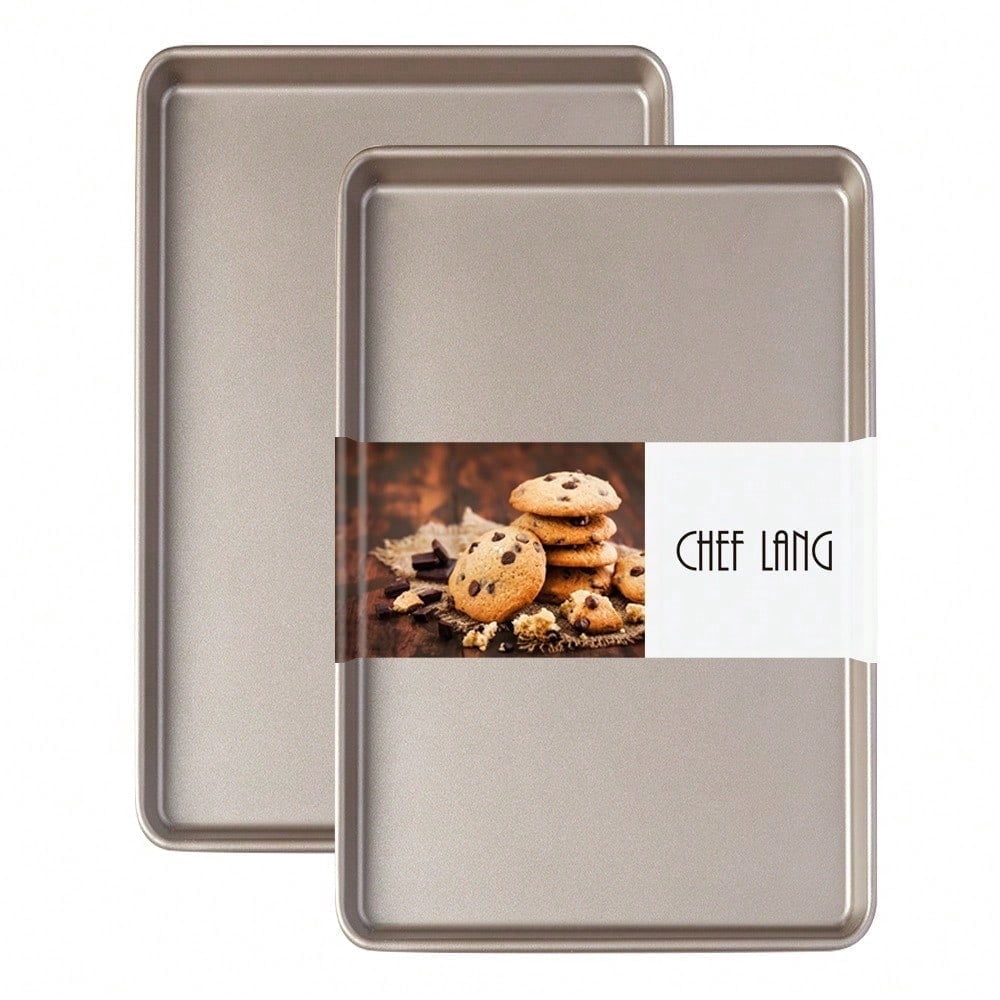 Baking Pan Set Of 2 Pieces, Non-Stick Cookie Plate Oven, Heavy Duty 1/2 ...