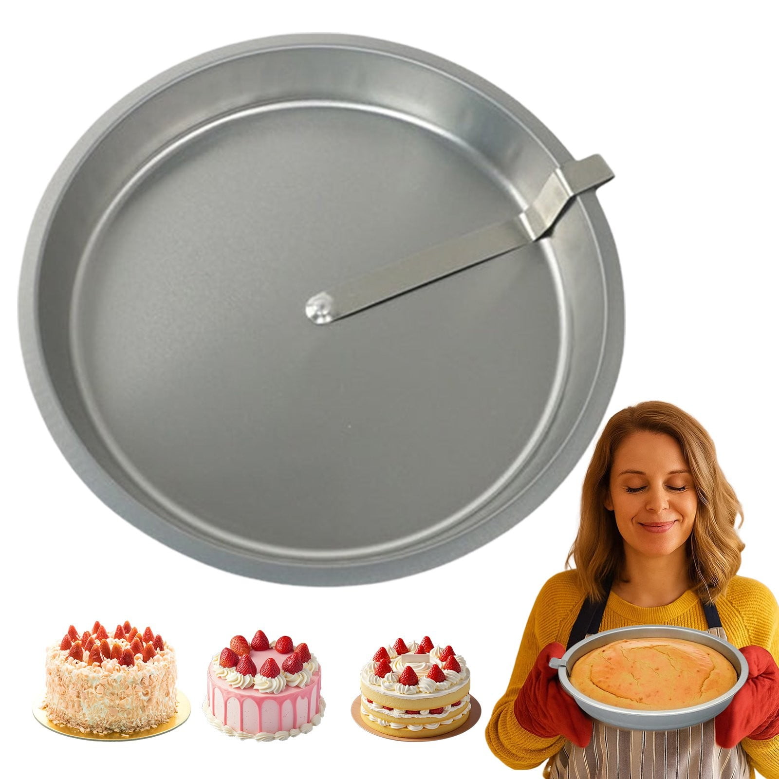 Baking Pans Round Cake Pans Baking Pans For Oven Mirror Finish ...