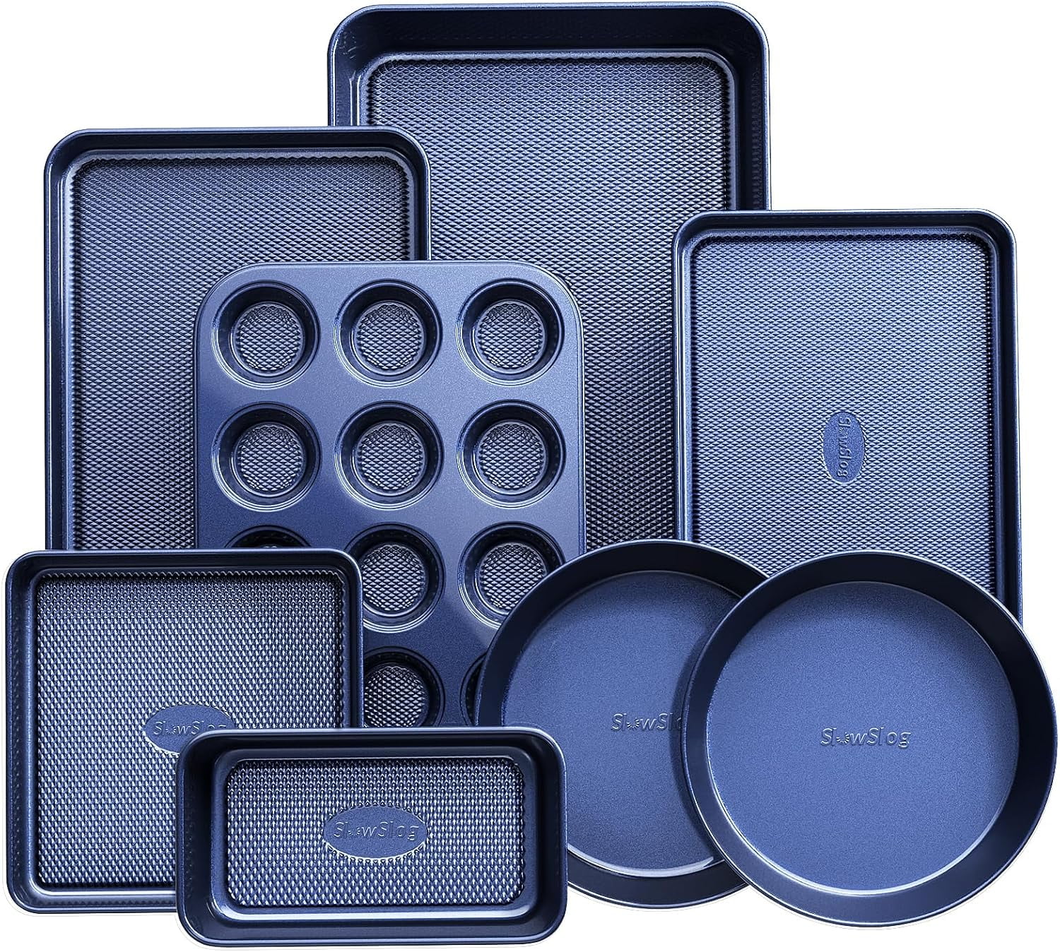 Baking Pans Set 8-Piece Bakeware Sets, Baking Sets for Cooking Nonstick ...