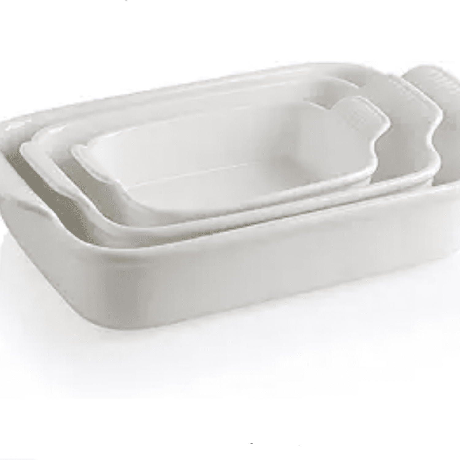 Baking Pans Set, Ceramic 9x13 Baking Dish with Handle, Rectangular ...