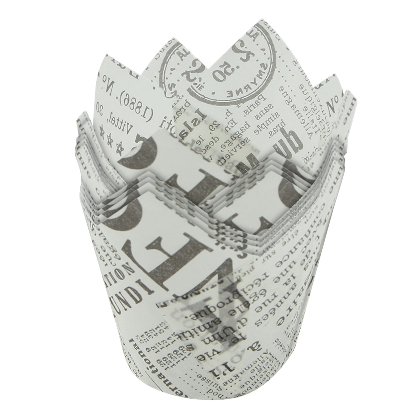 Baking Paper 50-Pack Tulip Baking Cups - Greaseproof Liners for ...