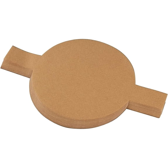 Baking Parchment Paper Rounds - 8-Inch Brown, 100 Count - Nonstick Cake ...