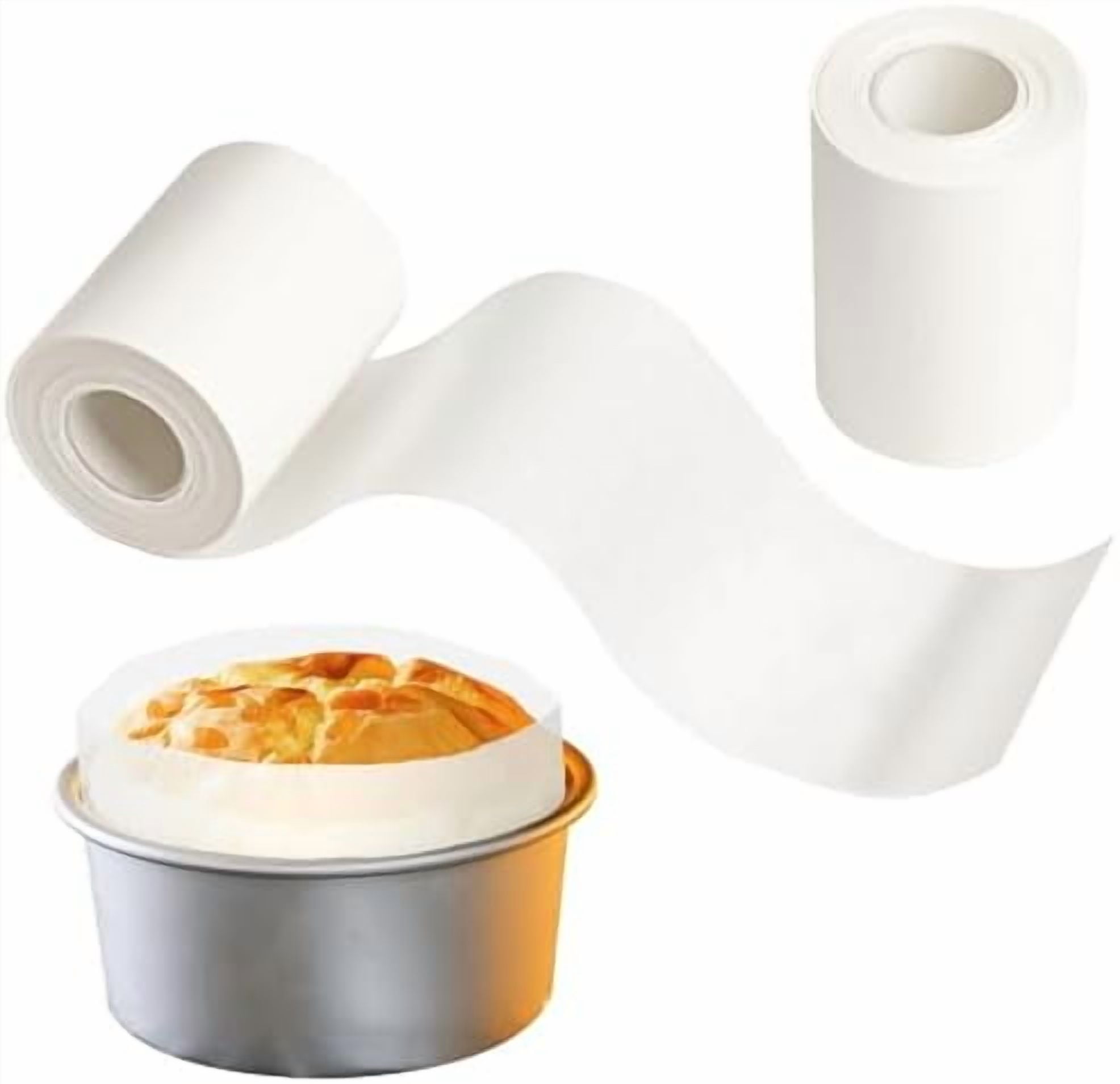 Baking Parchment Paper Side Liners - 2.95 in x 131.23 ft Cake Pan Side ...