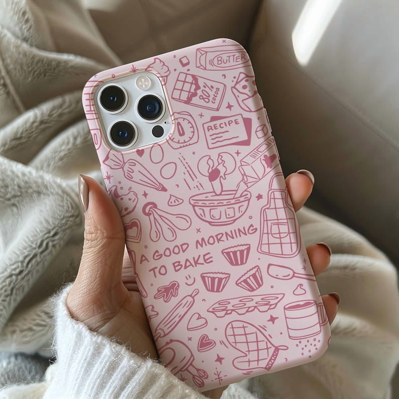 Baking Pink Cute Cooking Foodie Phone Case for iPhone 12-17 Pro Max ...