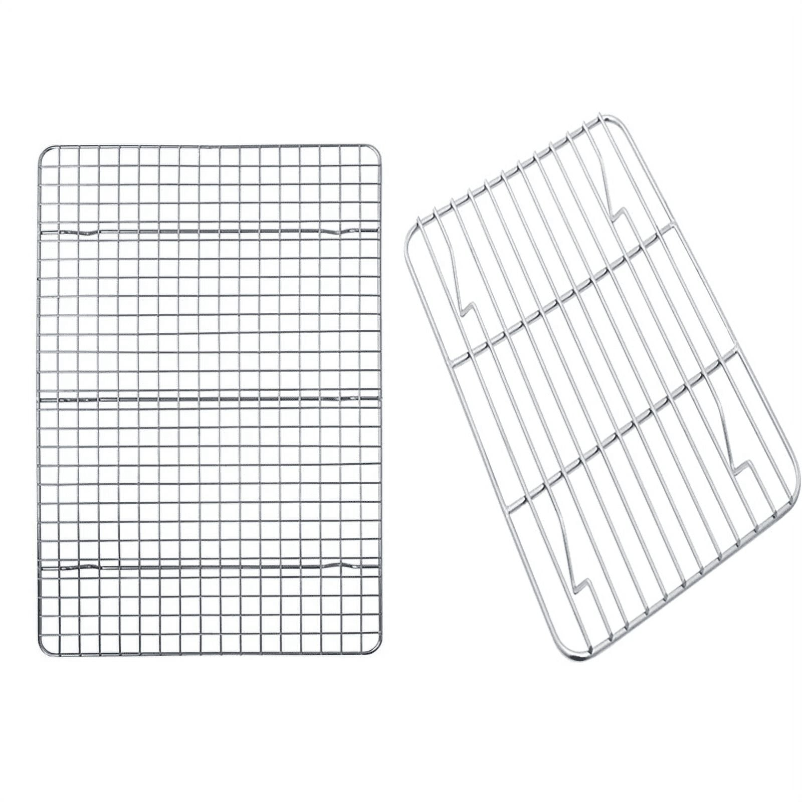 Baking Rack Cooking Rack Set of 2 - 15.4" x 11.5" Stainless Steel Wire ...