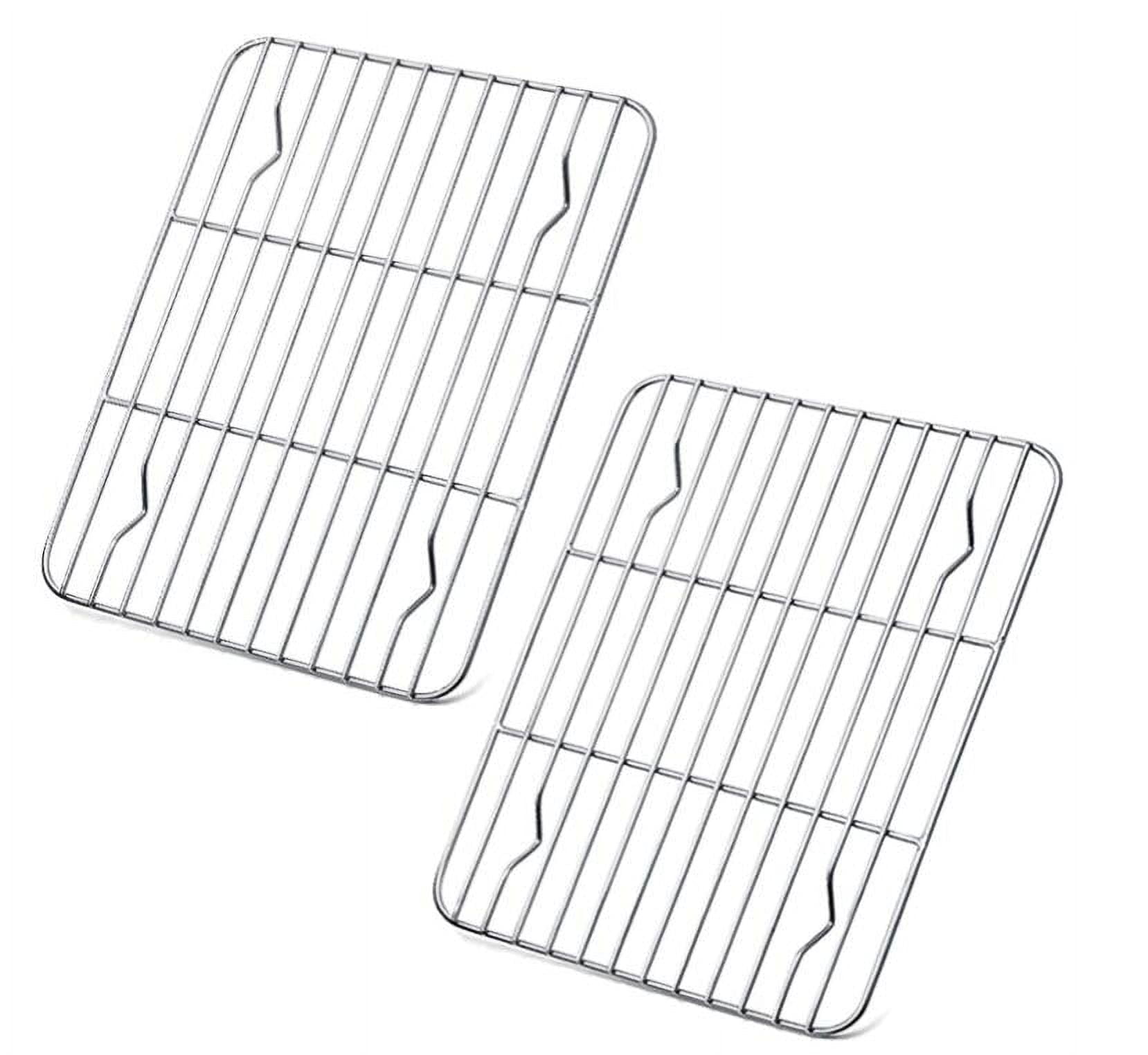 Baking Rack Set of 2, Non-stick, Wire Safe Metal, 9.7 x 7.5 x 0.6Inch ...