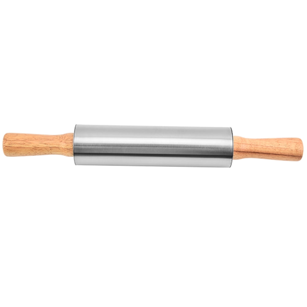 Baking Rolling Pin Stainless Steel Dough Roller Pin Handles Baking Tool ...